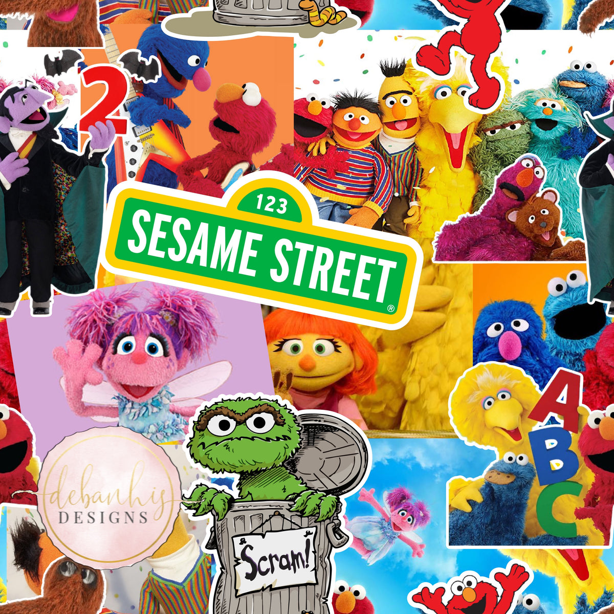 sesame street (Select your style) – Debanhi's Designs